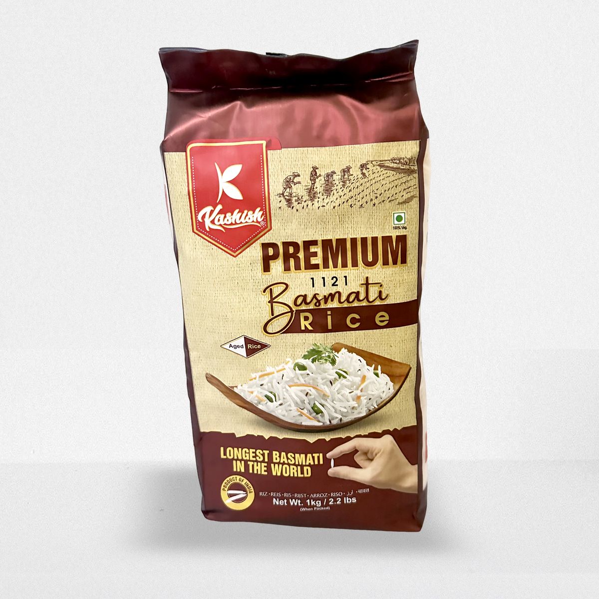 KASHISH PREMIUM 1121 BASMATI RICE 1KG | Medusa Store