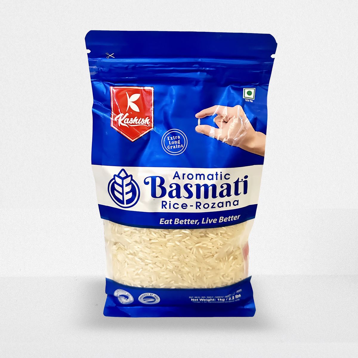 KASHISH ROZANA BASMATI RICE 1KG | Medusa Store