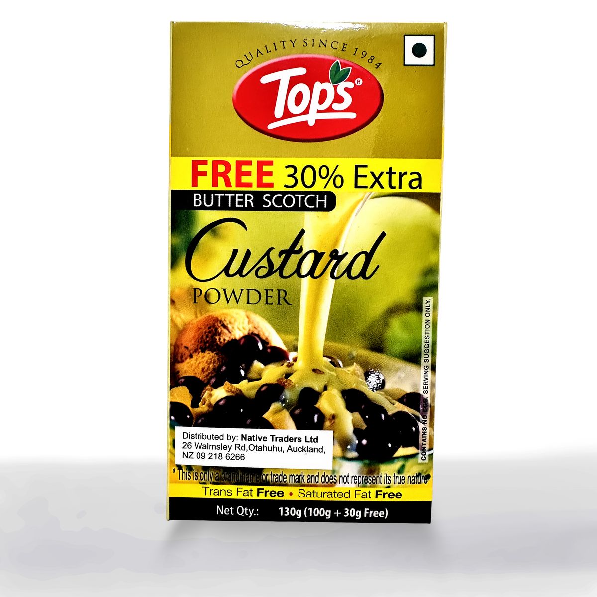 TOPS CUSTARD POWDER BUTTER SCOTCH 130G | Medusa Store