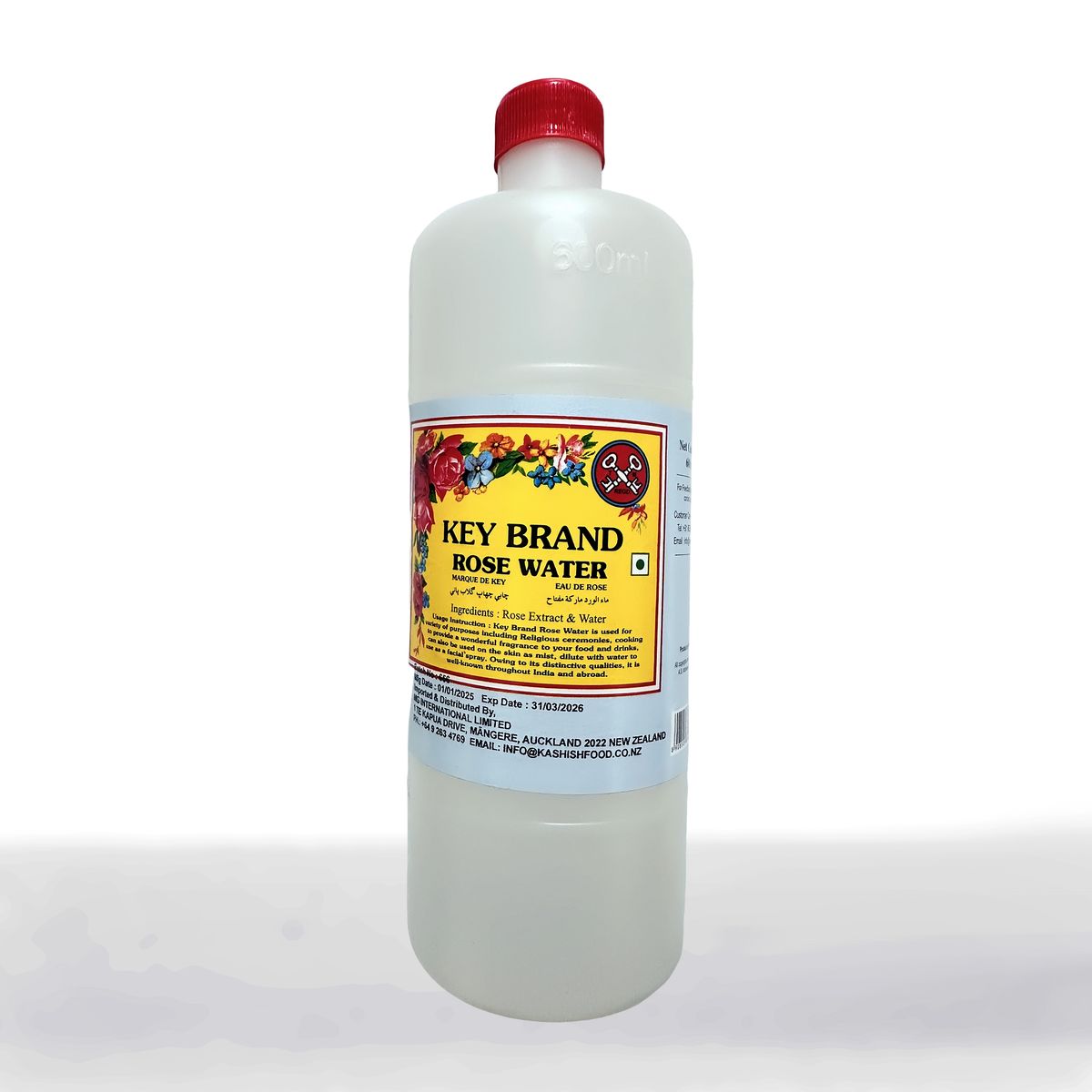 KEY BRAND ROSE WATER 600ML | Medusa Store