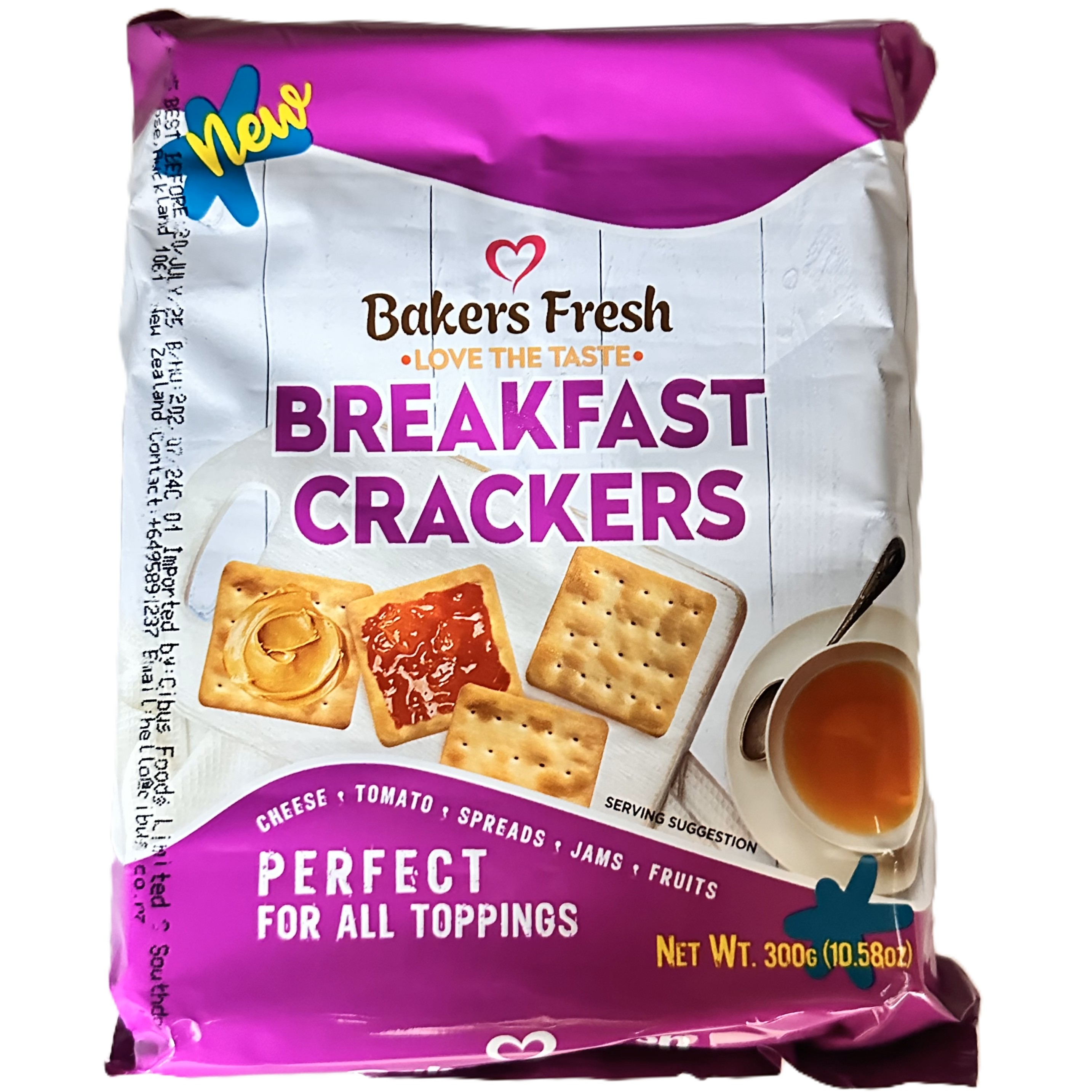 BAKERS FRESH BREAKFAST CRACKERS 300G | Medusa Store