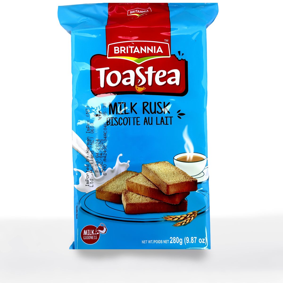 BRITANNIA TOASTEA MILK RUSK 280GM | Medusa Store